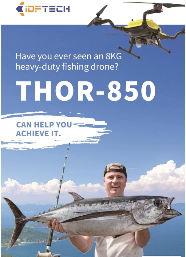 The New Thor 850 Heavy Lift Fishing Drone Review - The Beach Angler